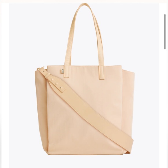 BEIS | Bags | Beis Commuter Tote In Beige | Poshmark